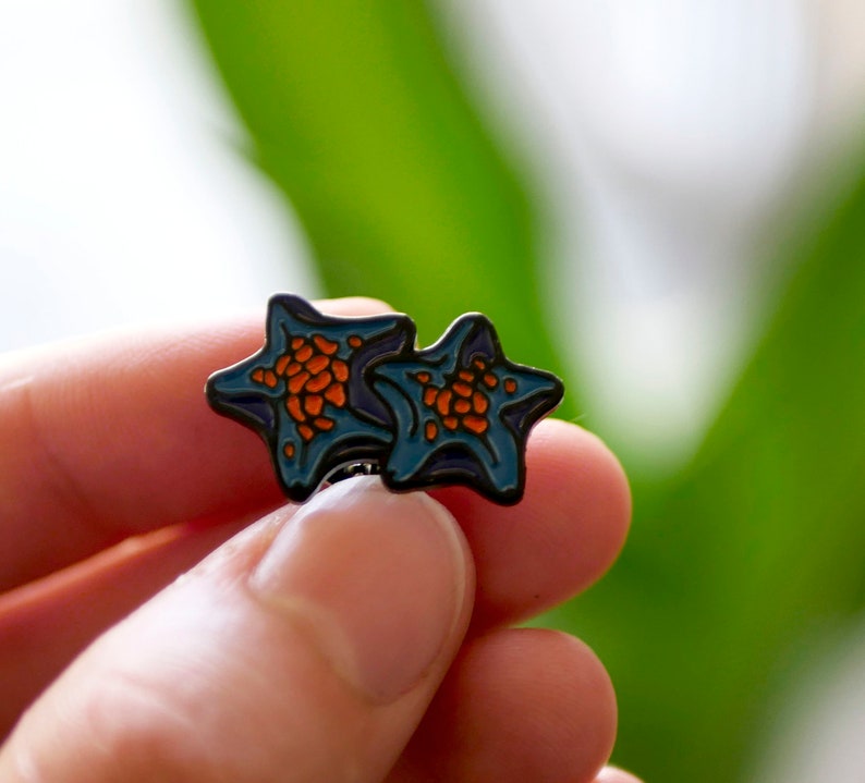 Starfish Enamel Pin Starfish Brooch Ocean Pin Enamel Pin - Etsy