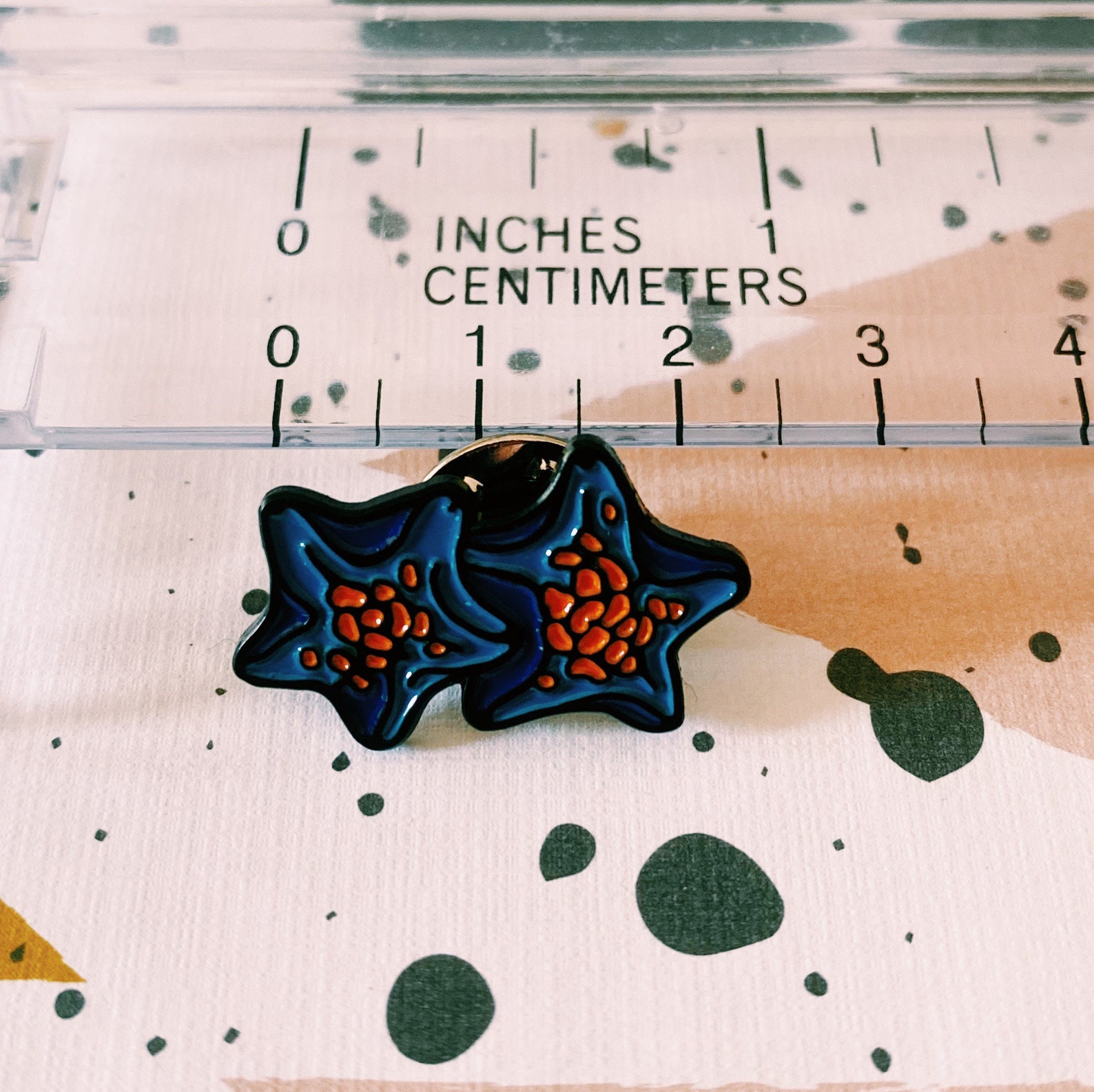 Starfish Enamel Pin Starfish Brooch Ocean Pin Enamel Pin | Etsy