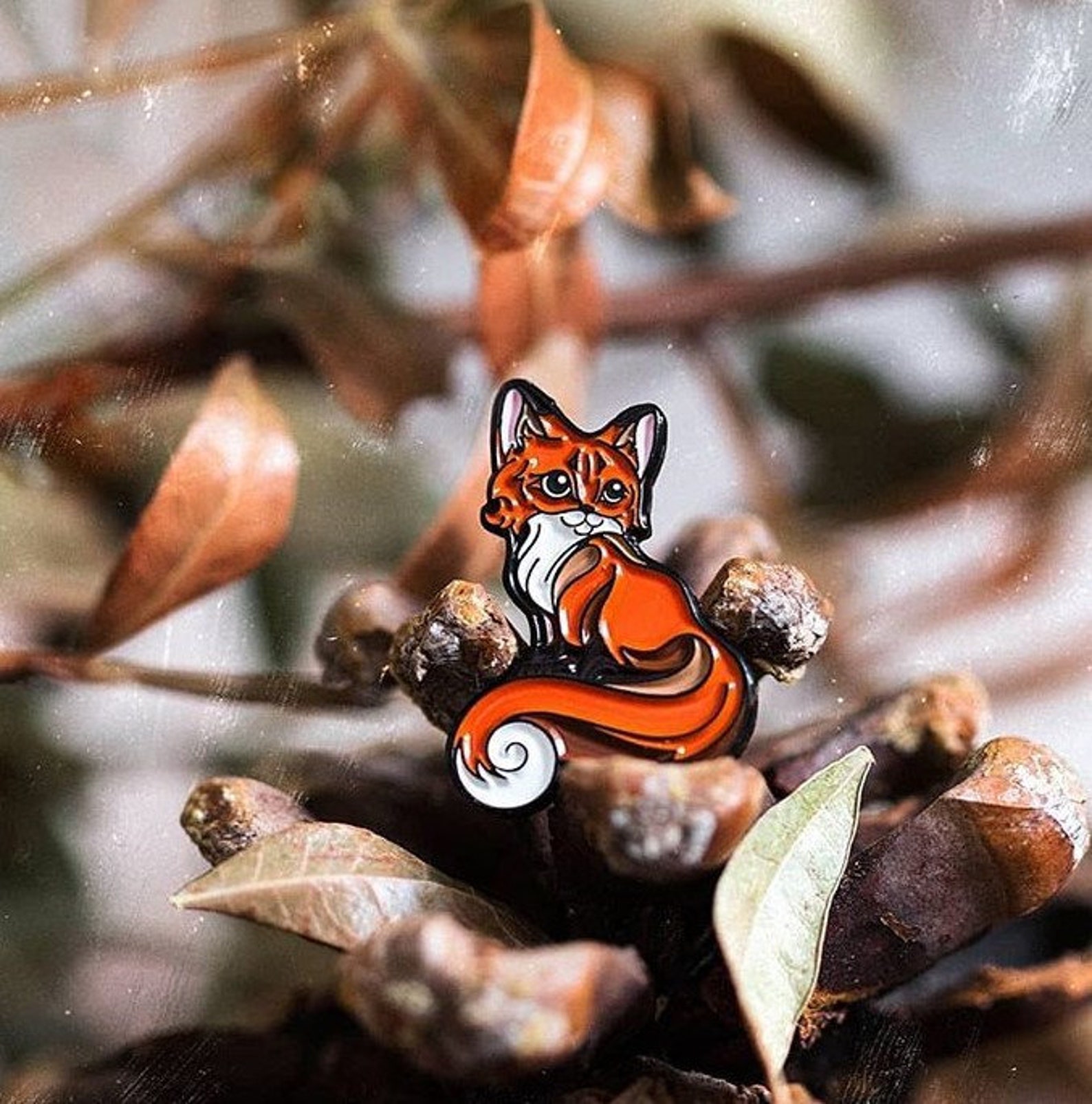 Foxy Enamel Pin Fox Pin Badge Cute Animal Fox Pin Fox - Etsy