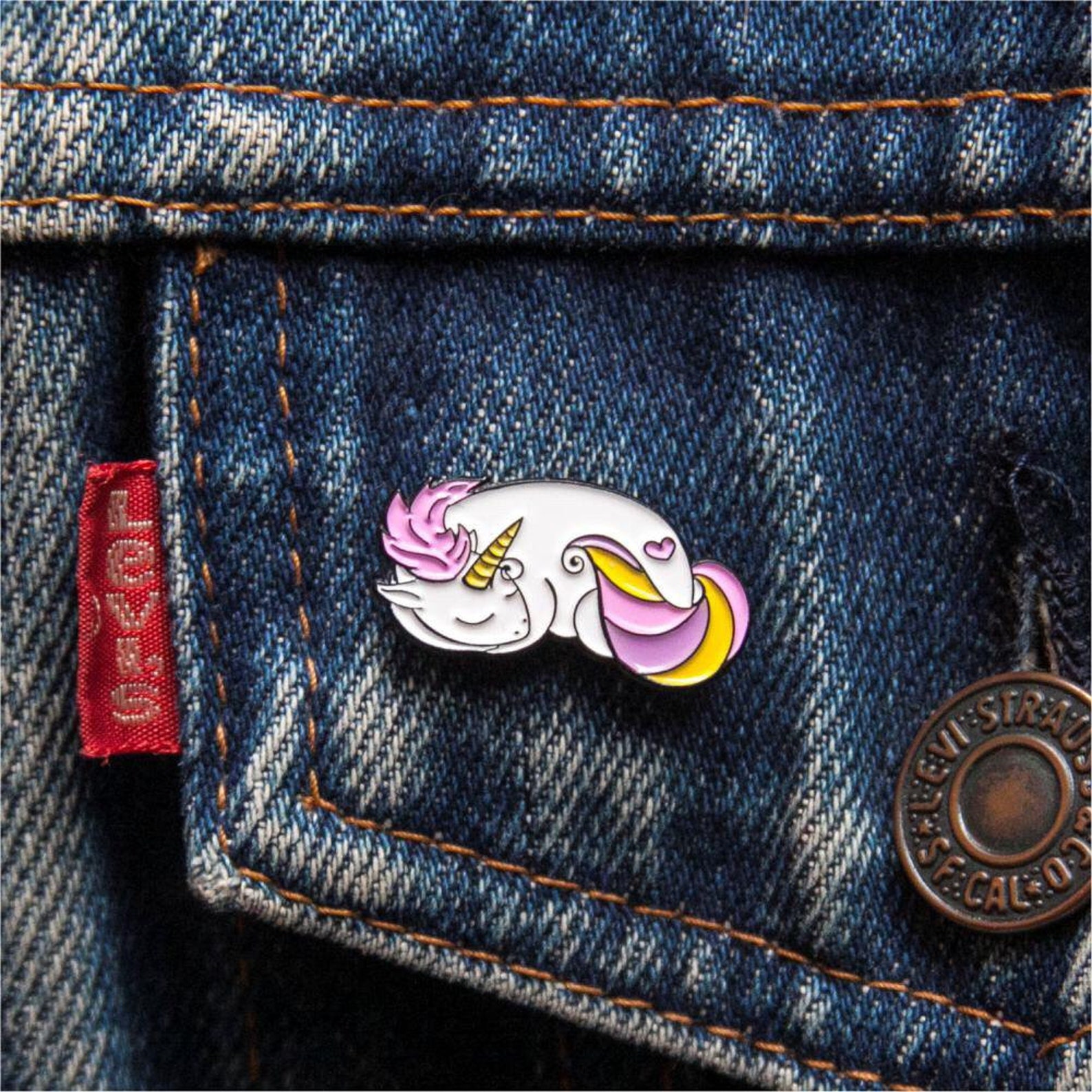 Unicorn Enamel Pin Lapel Pin Rainbow Unicorn Unicorn - Etsy