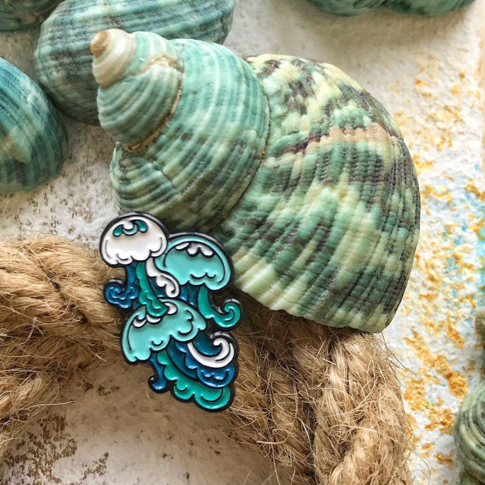 Jellyfish Enamel Pin Jellyfish Pin Jellyfish Brooch - Etsy