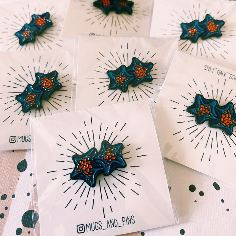 Starfish Enamel Pin Starfish Brooch Ocean Pin Enamel Pin - Etsy