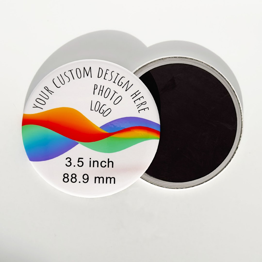 Custom Magnet Back, Custom Image Magnet 3.5 Inch, Custom Save the Date ...