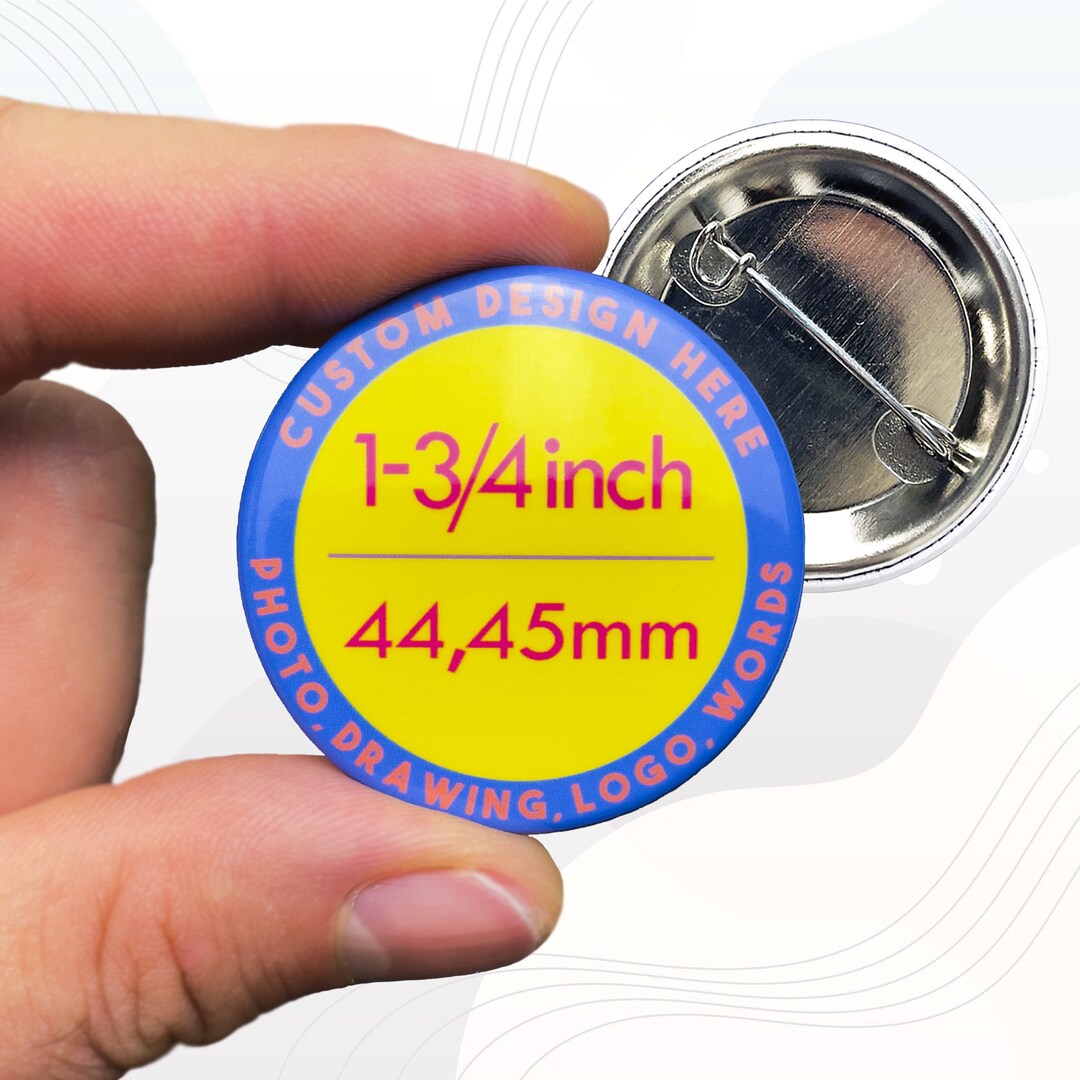 Medium Size Personalized Button, 1.75