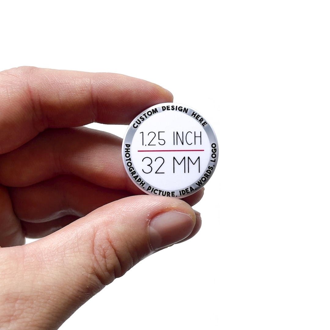 Custom Pin Buttons 1.25 Inch, Personalized Pins, Add Your Photo, Design or Text, Personalized ...