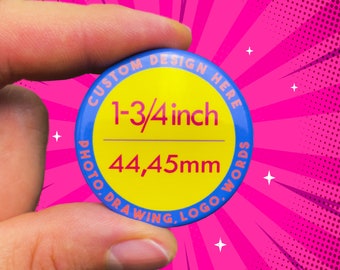 4 Inch Custom Buttons - Etsy