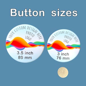 3 Inch Custom Buttons (custom Pins, Personalized Logo, Promotional Button) - Etsy