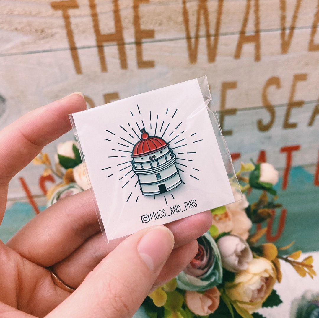 Lighthouse Enamel Pin, Enamel Pins, Lighthouse Brooch, Pin Badge ...