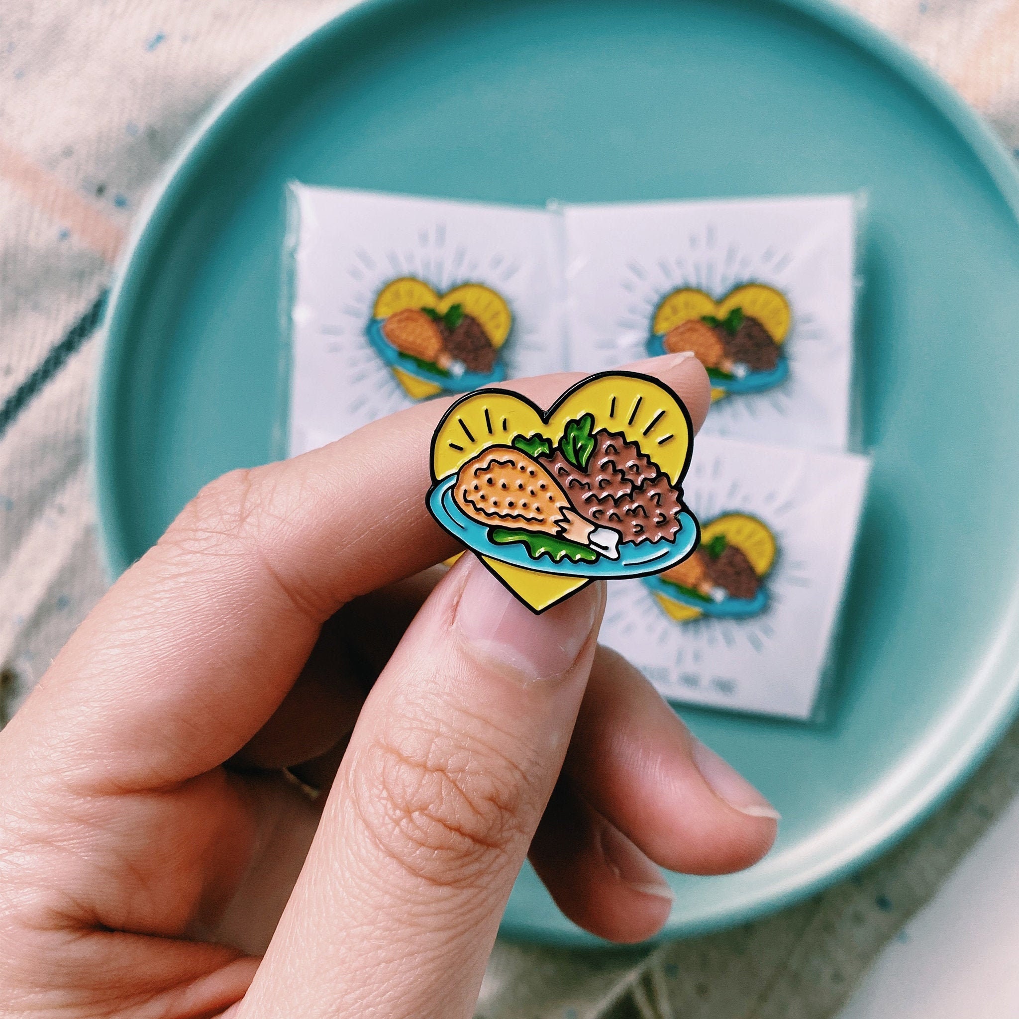 Hot Chicken Enamel Pin Fried Chicken Pin Soft Enamel Lapel - Etsy