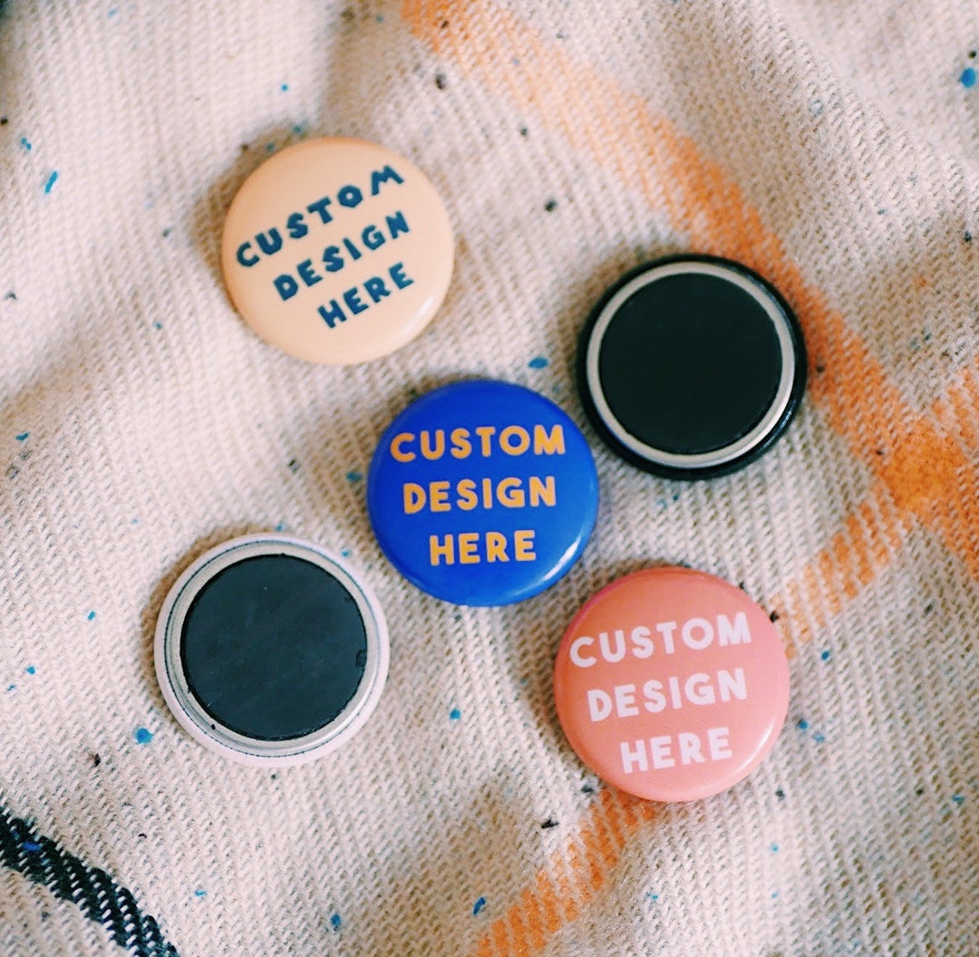 Small Custom Magnet, Personalized Magnet, Custom Magnet Back, Your ...