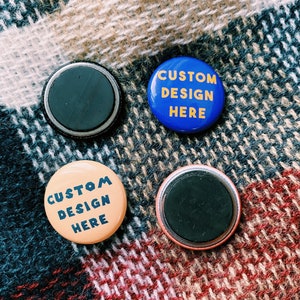 Small Custom Magnet, Personalized Magnet, Custom Magnet Back, Your ...