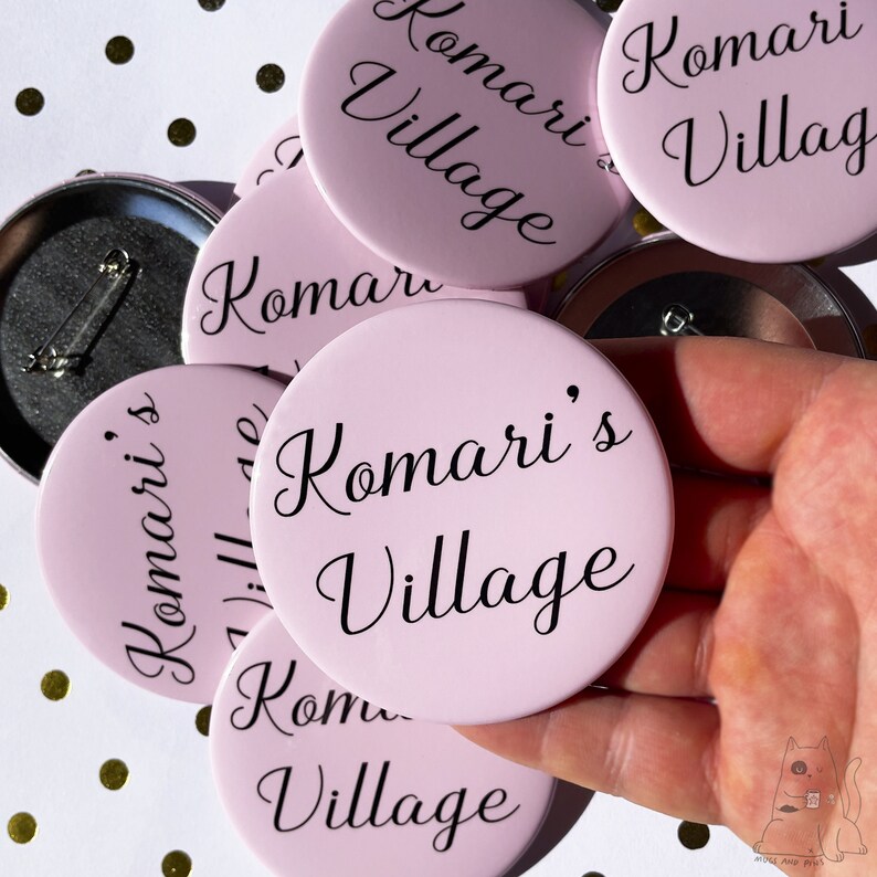 3 Inch Custom Buttons (custom Pins, Personalized Logo, Promotional Button) - Etsy