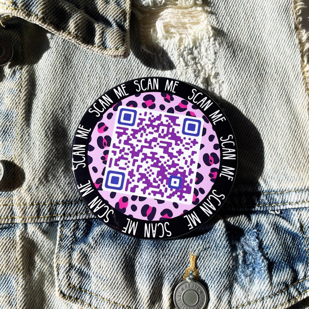 Custom QR Code Buttons (personalized Button Pins, Pinback, Badges) 1.5 ...