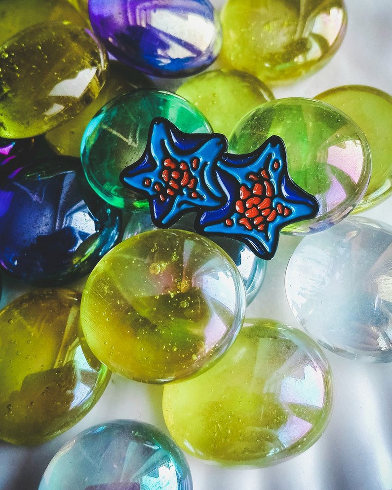 Starfish Enamel Pin Starfish Brooch Ocean Pin Enamel Pin - Etsy
