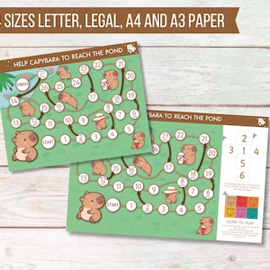 Capybara Party Games Bundle for Kids, Printable Birthday Activities - Etsy