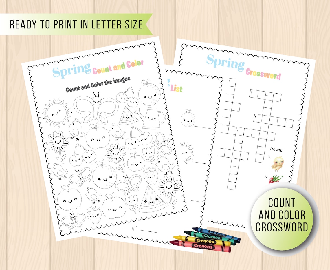 Spring Printable Game Bundle Printable Bundle Activity Pack | Etsy