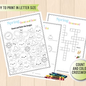 Spring Printable Game Bundle Printable Bundle Activity Pack - Etsy