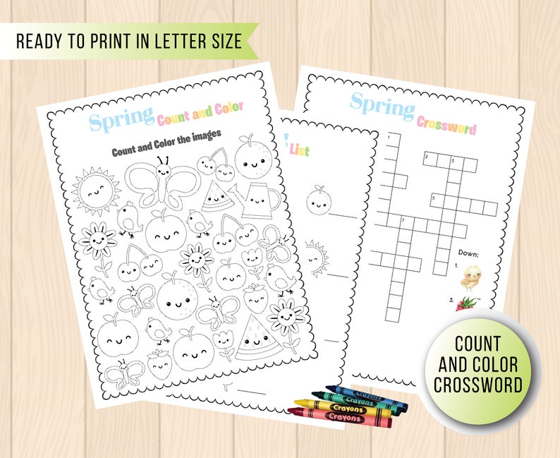 Spring Printable Game Bundle Printable Bundle Activity Pack | Etsy