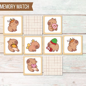 Capybara Party Games Bundle for Kids, Printable Birthday Activities - Etsy