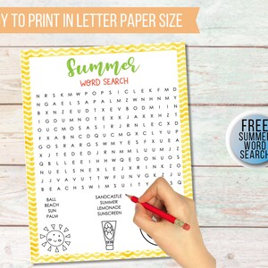 Summer Memory and Matching Game, Printable Beach Memory Game, Kids ...