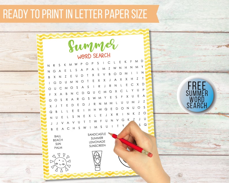 Summer Memory and Matching Game Printable Beach Memory Game | Etsy