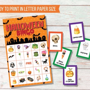Halloween Bingo, Printable Party Game, 30 Players - Etsy