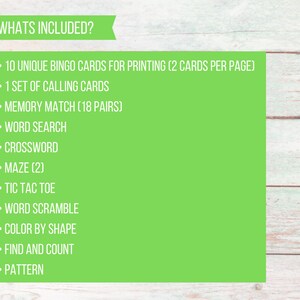 Spring Printable Game Bundle, Printable Bundle Activity Pack, Word ...