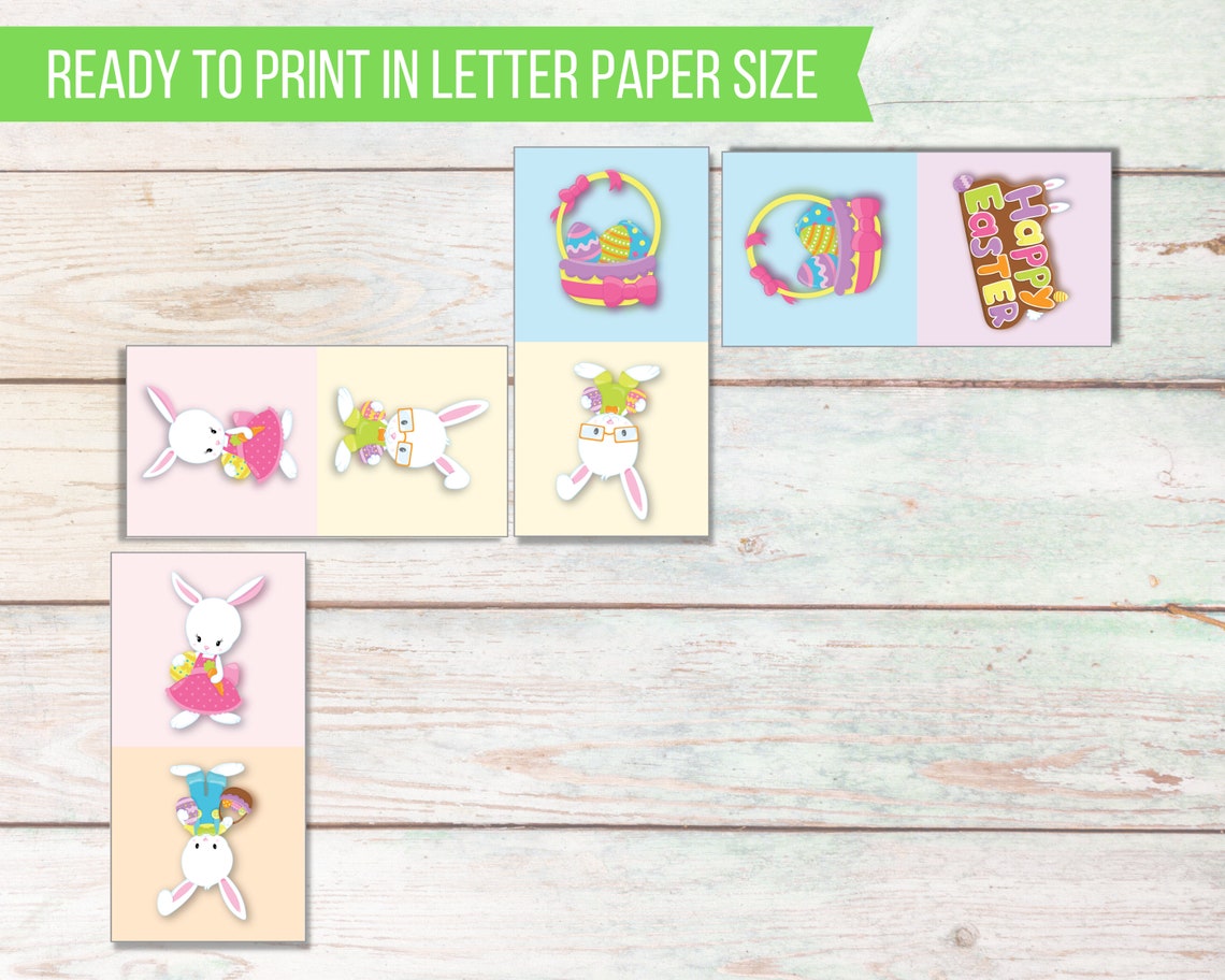 Printable Easter Dominoes Preschool Party Game Easter Gift - Etsy