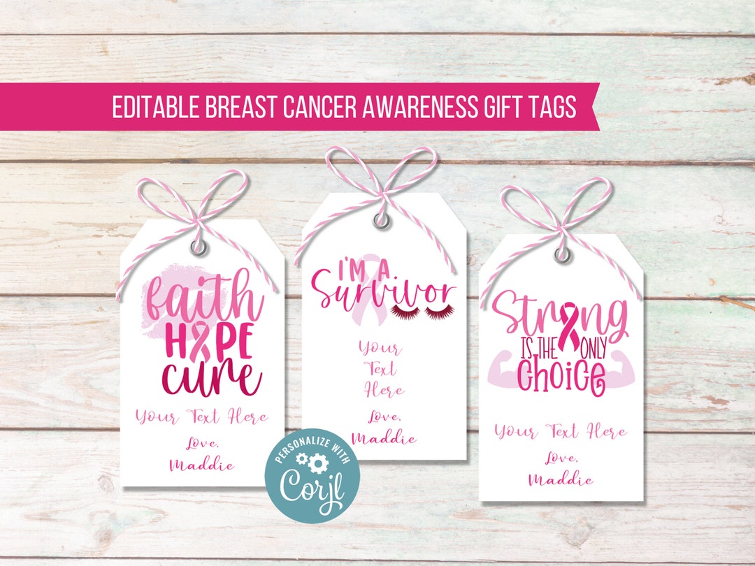 Breast Cancer Tags, Im a Survivor Personalized Tags, Cancer Awareness ...