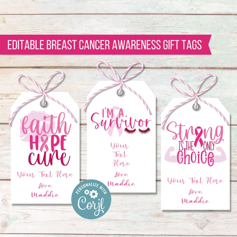 Breast Cancer Awareness Gift Tags - 60+ Gift Ideas for 2025