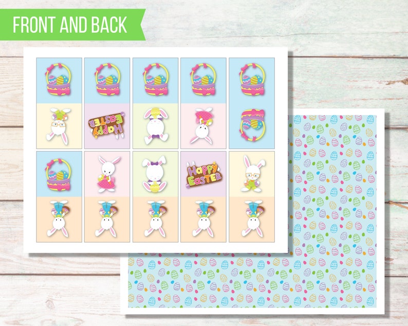 Printable Easter Dominoes Preschool Party Game Easter Gift - Etsy