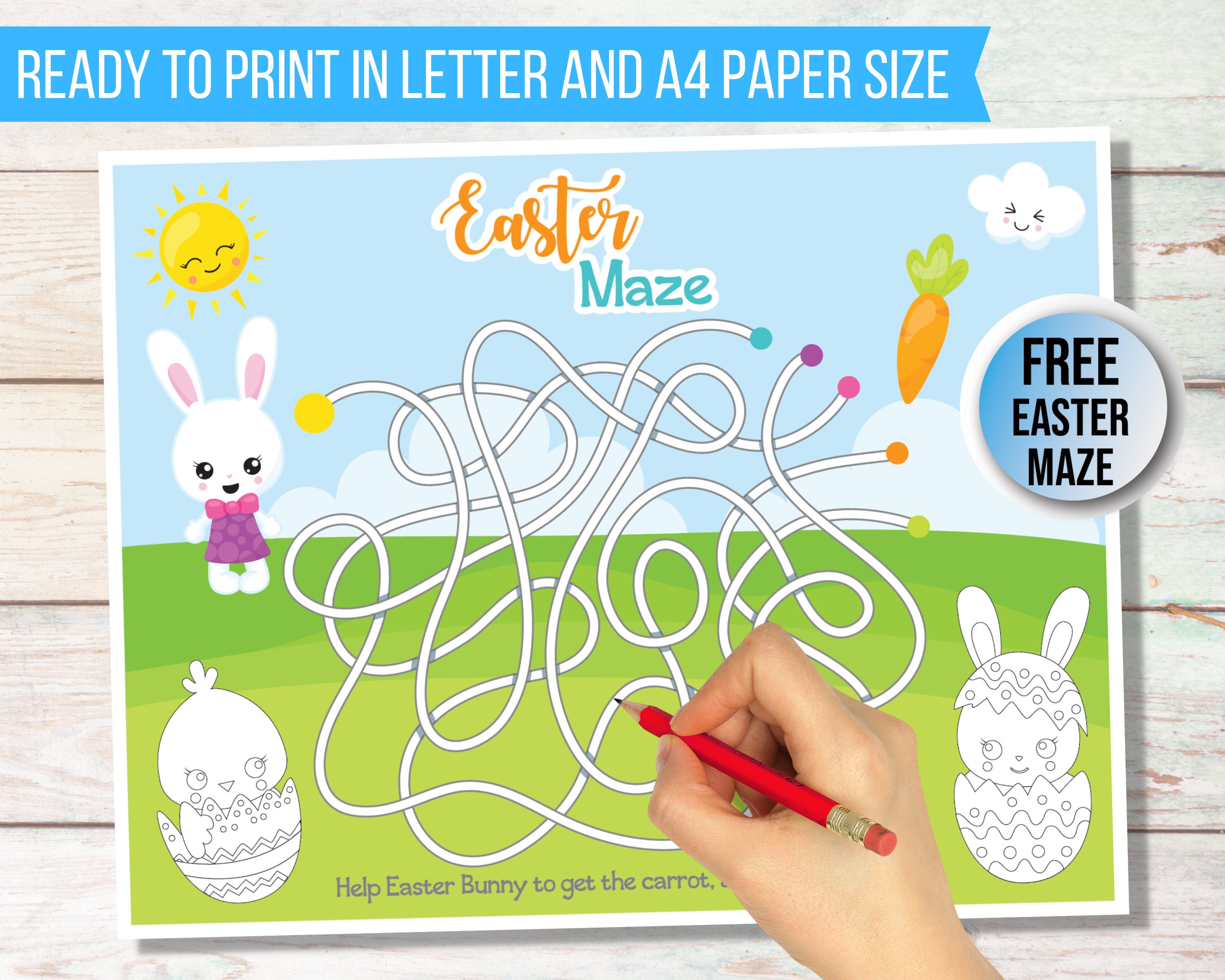 Easter Board Game for Kids, Easter Party Games for Family, Easter ...