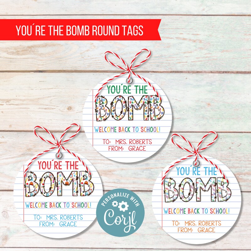 Bath Bomb Tag - Etsy