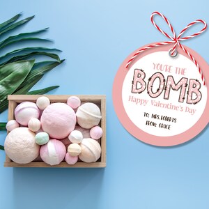 Happy Valentines Day Printable Gift Tags, You're the Bomb Tags for ...