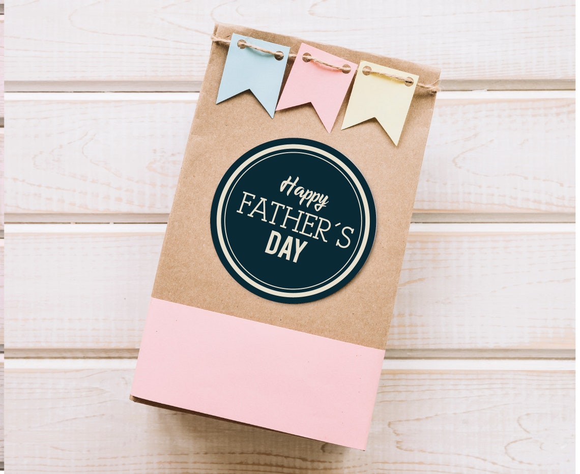 Happy Fathers Day Printable Cookie Tag Fathers Day Printable - Etsy