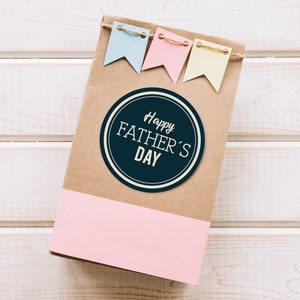 Happy Fathers Day Printable Cookie Tag, Fathers Day Printable Gift Tags ...