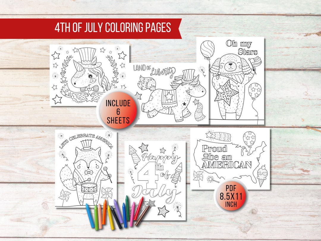 4th of July Kids Coloring Pages, Independence Day Activities for Kids ...