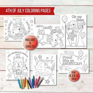 4th of July Kids Coloring Pages, Independence Day Activities for Kids ...