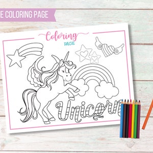 Unicorn Bingo Game for Kids Printable, Unicorn Birthday Party Printable ...