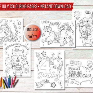 4th of July Kids Coloring Pages, Independence Day Activities for Kids ...
