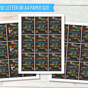 Back to School Teacher Gift Tag Printable Welcome Tags for - Etsy