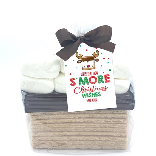 S'mores Christmas Gift Tag Template Printable Holiday - Etsy