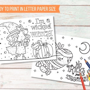 Halloween Kids Coloring Pages, Printable Halloween Witch Coloring Pages ...
