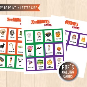 Halloween Bingo Printable Party Game 30 Players | Etsy
