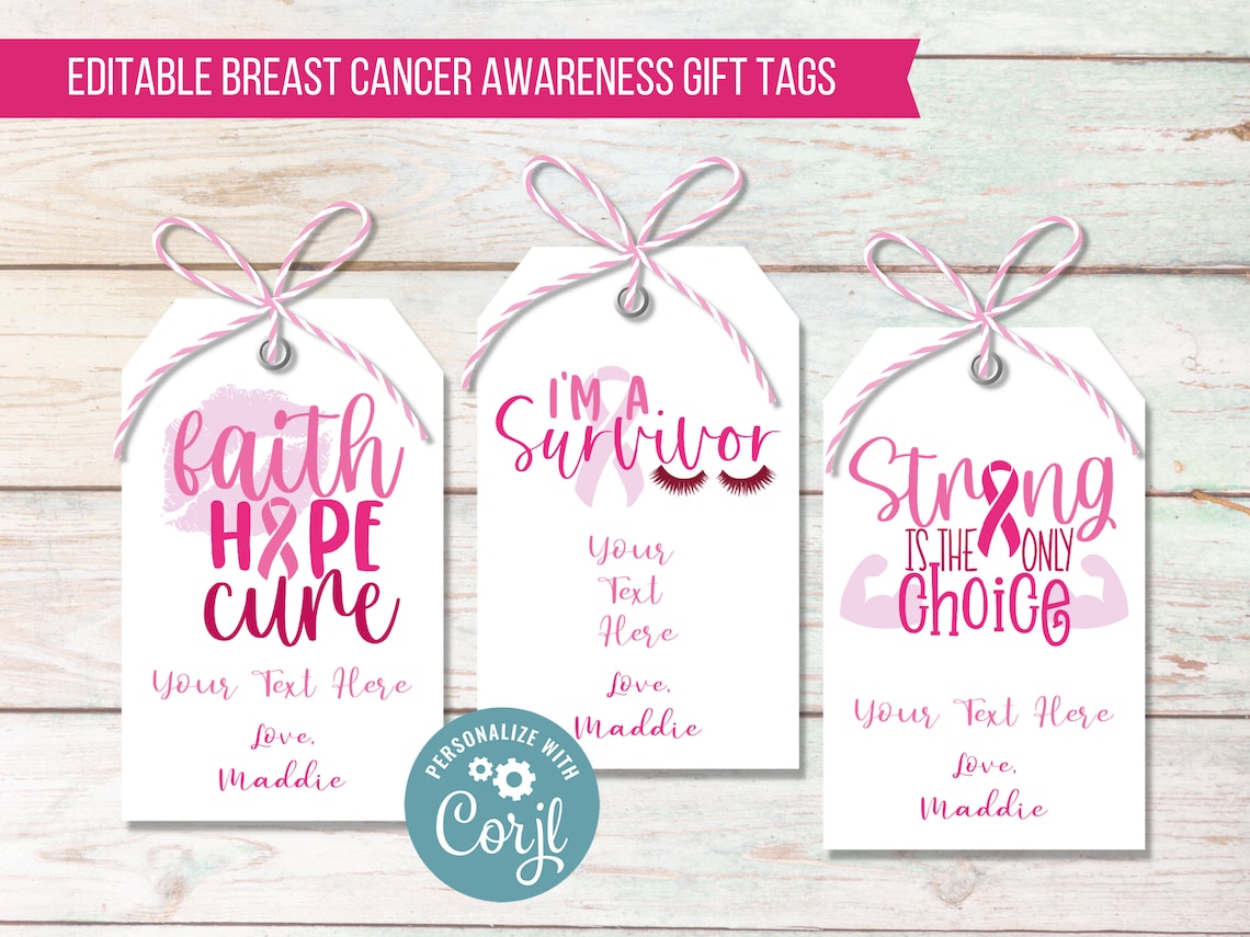 Breast Cancer Tags Im a Survivor Personalized Tags Cancer - Etsy