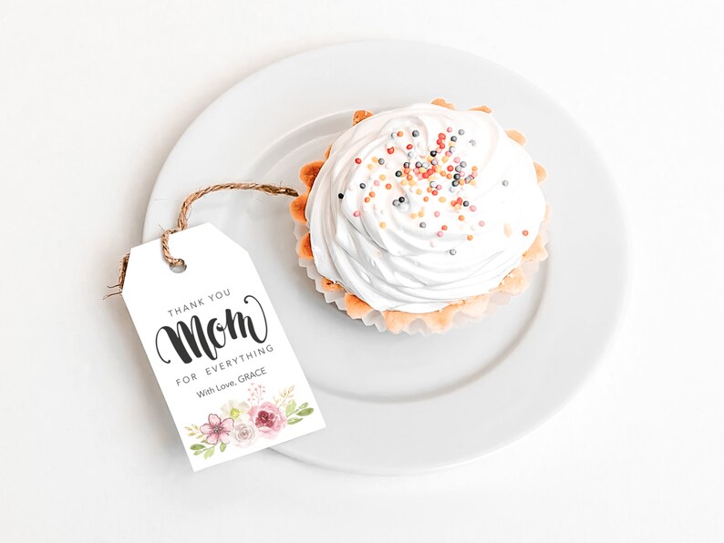 Happy Mothers Day Printable Gift Tags Best Mom Ever Editable - Etsy