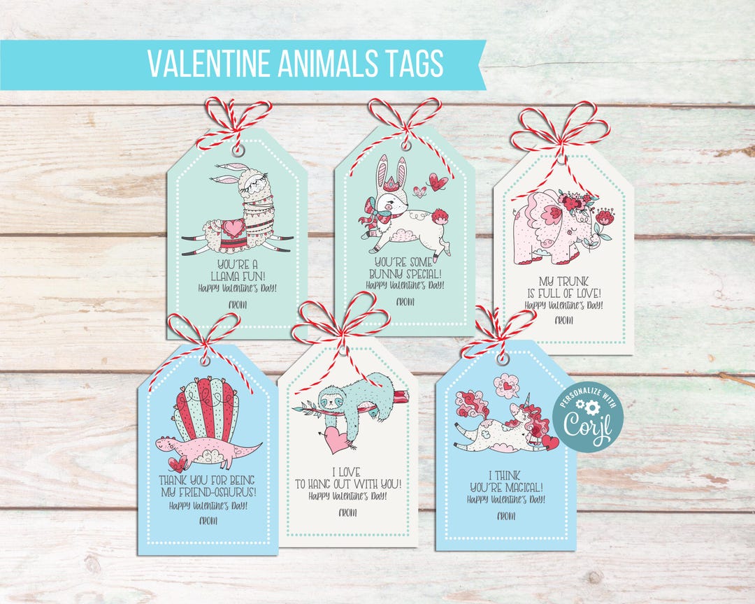 Valentines Day Printable Tag, Classroom Valentines, Valentine for Kids ...