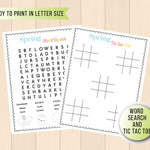 Spring Printable Game Bundle Printable Bundle Activity Pack - Etsy