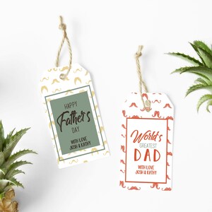 Happy Fathers Day Gift Tag, Moustache Fathers Day Gift Favor Tags ...