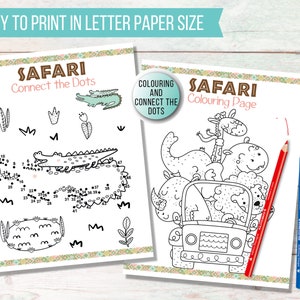 Safari Animals Party Games Kids, African Animals Kids Activity Packs ...